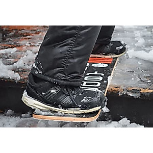 Easy People Skateboards TSP2 BU & RD Snow Skate Channelback Snow Skateboard with 2X Leash Snowskate Choose Color Option