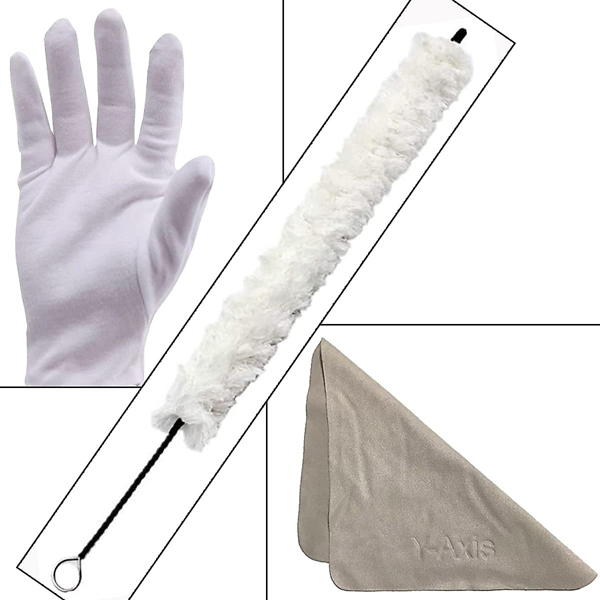 Y-Axis 10 Pcs Flute Cotton Cleaning Brush Kit