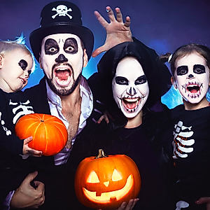 BOBISUKA White Face and Body Paint,Professional Oil Based Creamy Painting Palette For Party Halloween Stage Cosplay Clown Sfx Makeup - Non Toxic For Adults And Kids (Large 70g/2.46oz)