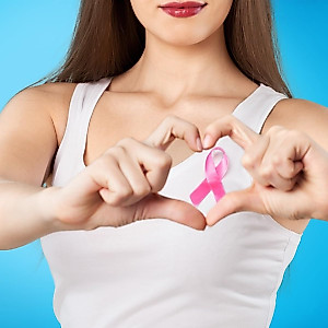 30Pcs Pink Ribbon Pins Breast Cancer Awareness Safety Pin Breast Cancer Pins Brooch for Women Girls Charity Fundraising Event Party Favors Supplies