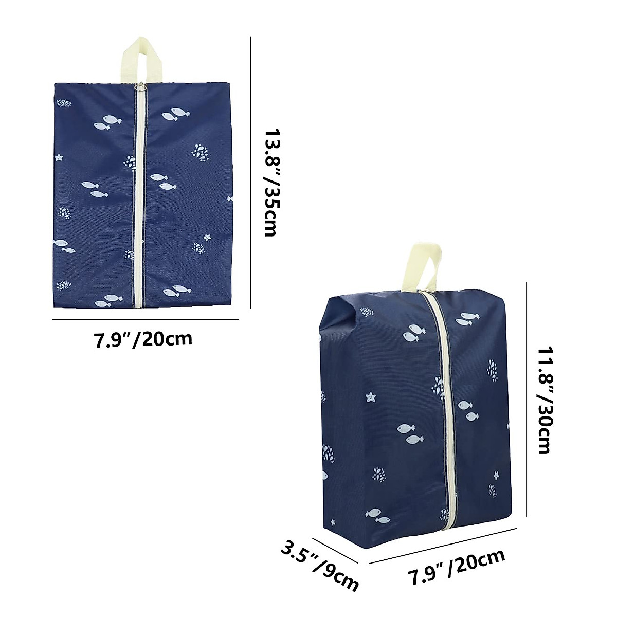 Travel Shoe Bags Waterproof Portable Shoe Storage Pouch with Handle for Men & Women