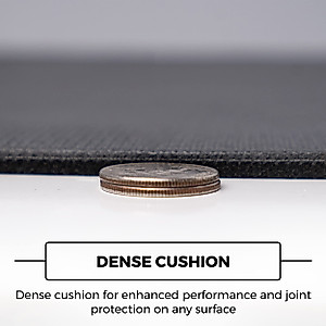 Mount Adams Vista Wide Yoga Mat Thick 6mm, 72" by 26", Extra Large Yoga Mat for Pilates, Stretching, Fitness, or Home Workout Gym, Non Slip and Anti Tear Exercise Mats, Great for Men, Women, and Kids (Charcoal)