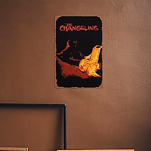 The Changeling Metal Tin Sign Garage Sign Wall Decoration Old Car Shop Movie Poster Oil Station Sign 8 × 12 inches