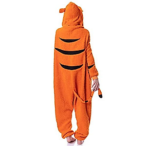 MJC International Disney Winnie The Pooh Adult Tigger Costume Plush Kigurumi Union Suit Pajama Outfit (Small) Orange