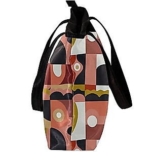 TBOUOBT Handbags for Women Fashion Tote Bags Shoulder Bag Satchel Bags, retro vintage geometric pattern