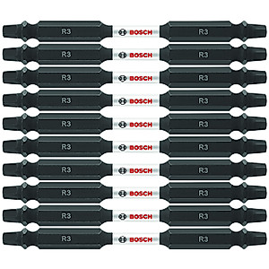 Bosch ITDESQ335B Impact Tough 3.5 In. Square #3 Double-Ended Bits