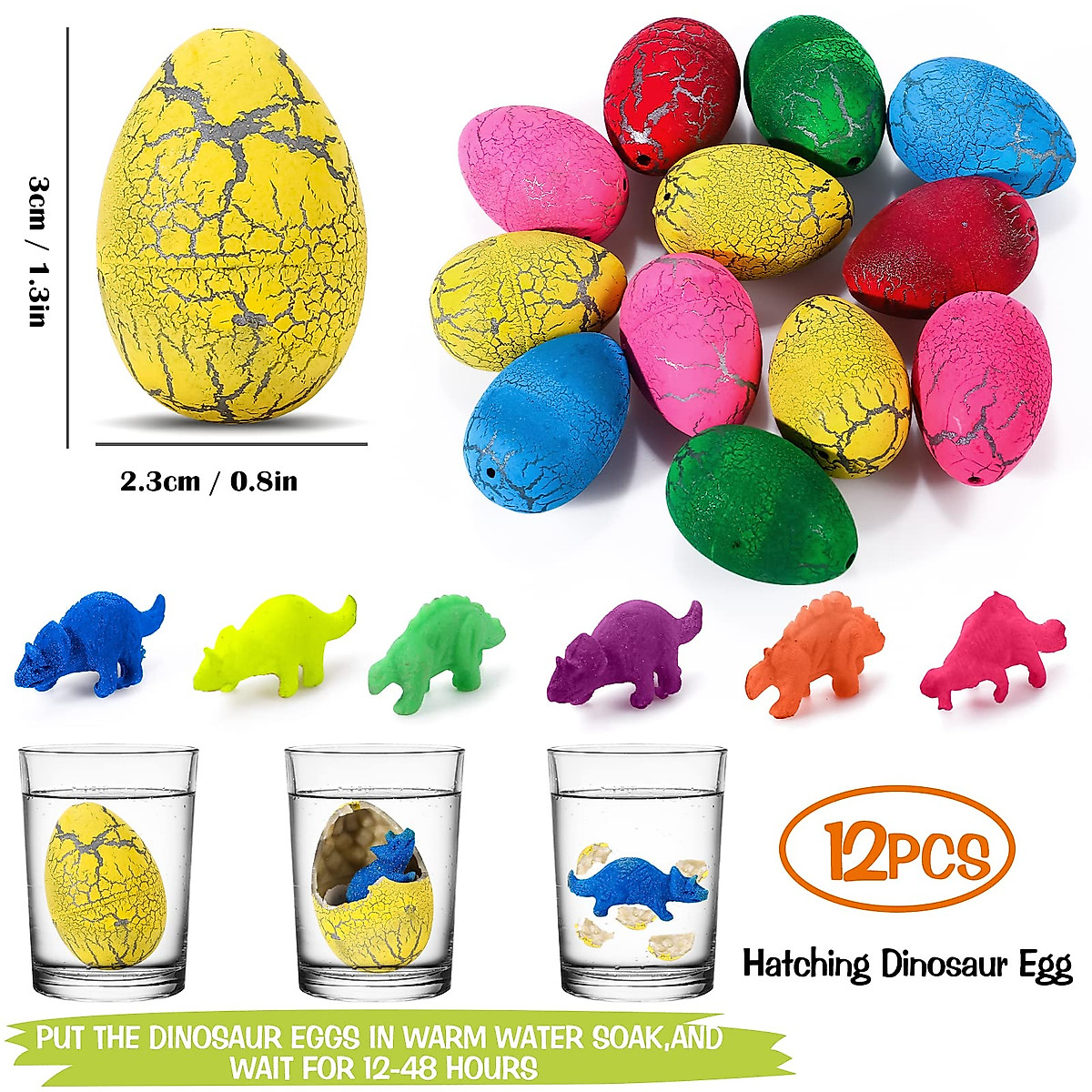 Golray Dinosaur Party Favors Birthday Supplies Gift Box Dino Egg Model Puzzle Mask Stamper Slap Bracelet Keychain Tattoo Sticker Goody Bag Stuffer Pinata Filler 102Pcs Boy Kids Dinosaur Party Supplies