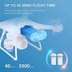 Potensic Upgraded P5 Drone with 2.7K Camera for Adults and Beginners, FPV Quadcopter Helicopter with Gravity Sensor, Trajectory Flight and 3D Flip, Altitude Hold, Headless Mode, 40 Mins Flight Time