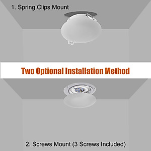 Facon 4.5Inch LED RV Puck Light Full Aluminum Recessed Mount Down Light 12V Interior Light for RV Motor-Homes Camper Caravan Trailer Boat (4000K Cool White, Pack of 6)
