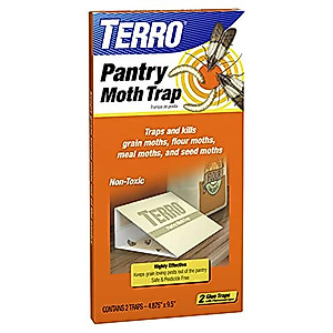 TERRO T2900 2-Pack Pantry Moth Traps - Traps grain moths, flour moths, meal moths, and seed moths