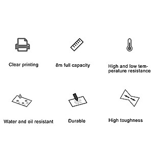 Label Maker Tape, 8m X 9mm Self Adhesive Label Tape for MAX LM380E LM390A LM37