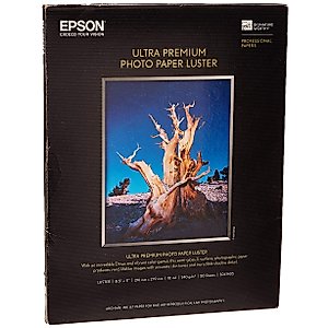 Epson Ultra Premium Photo Paper Luster, 50 Count (S041405)