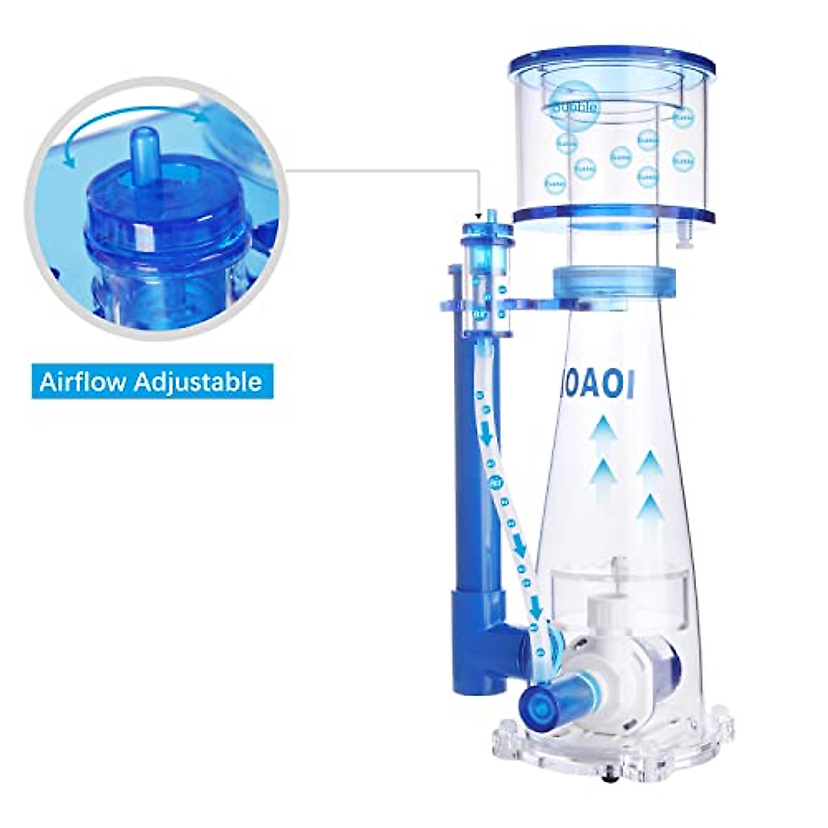 In Sump Protein Skimmers for Saltwater Aquariums up to 100 Gallons Fish Tank, DC Pump with Controller