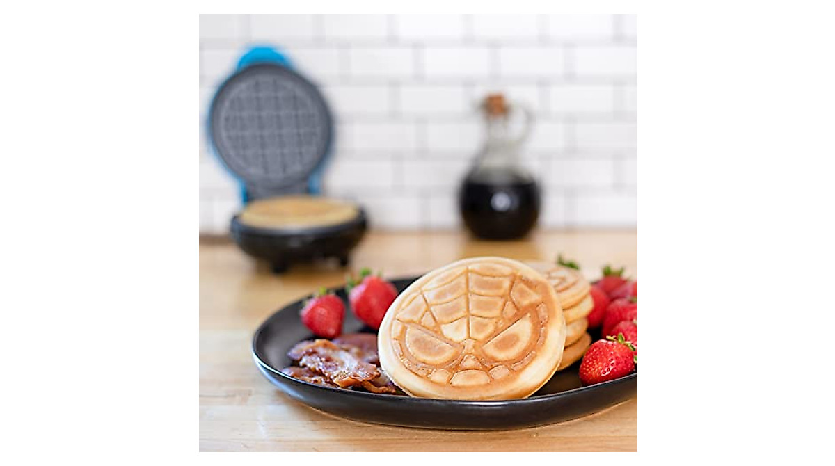 Marvel Spider-Man Mini Waffle Maker - Fun Kitchen Appliance for Fans