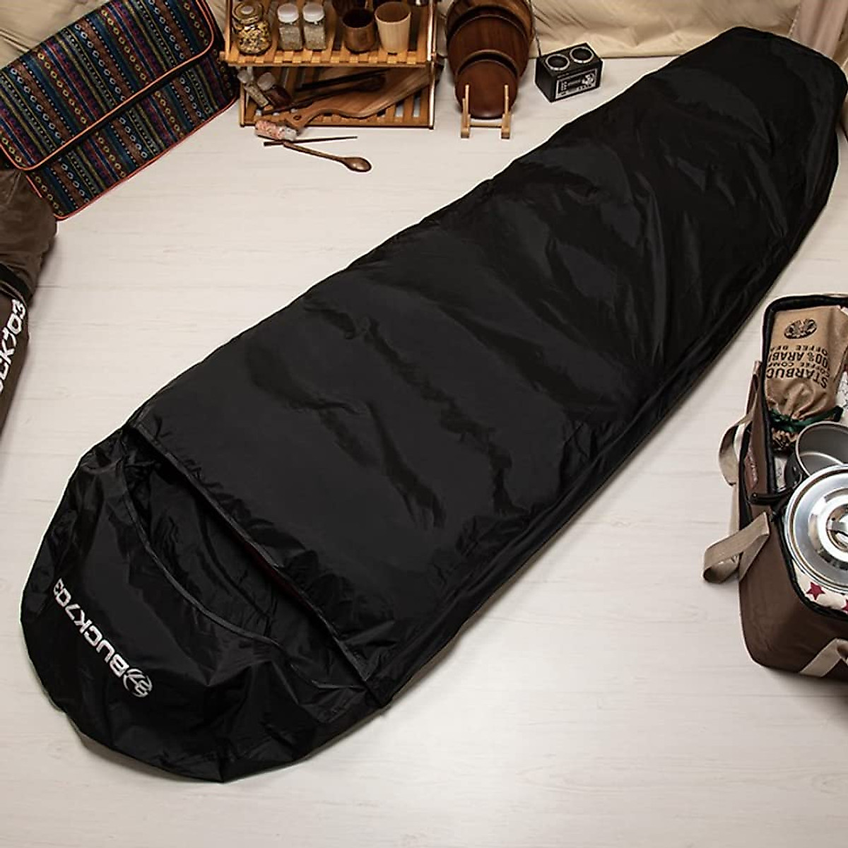 It likes Buck 703 hypora coating waterproof sleeping bag cover for Camping Travel Outdoor 82 x 35.4in