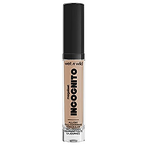 wet n wild Mega Last Incognito All-Day Full Coverage Liquid Matte Concealer, Light Honey