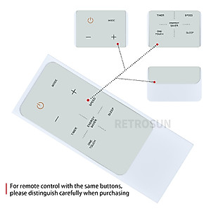 New Replacement Remote Control Compatible for Midea Window Air Conditioner RG15A(B)/B RG15A(B)/E RG15A(B)/F GE RAC-WK0511CMU RAC-WK0611CRU RAC-WK0811ESCWU RAC-WK1011ESCWU RAC-WK1211ESCWU RAC-WK1511ESC