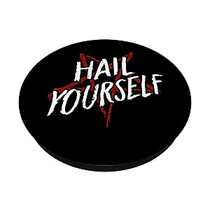 Hail Yourself LPOTL Pentagram Pentacle Occult PopSockets PopGrip: Swappable Grip for Phones & Tablets