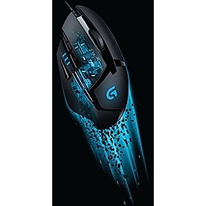 Logitech G402 Optical Gaming Mouse Hyperion Fury USB 8 Buttons, 910-004067 (Hyperion Fury USB 8 Buttons) (Renewed)