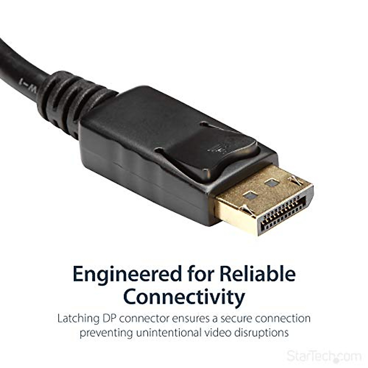 StarTech.com DisplayPort to HDMI Adapter - DP 1.2 to HDMI Video Converter 1080p - DP to HDMI Monitor/TV/Display Cable Adapter Dongle - Passive DP to HDMI Adapter - Latching DP Connector (DP2HDMI2)