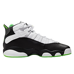 Big Kid's Jordan 6 Rings White/Green Strike-Black (323419 130) - 5