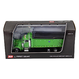 DCP Products 1/64 Lime Green Peterbilt 379 w/ Tri-axle MAC Dump Body 60-1341