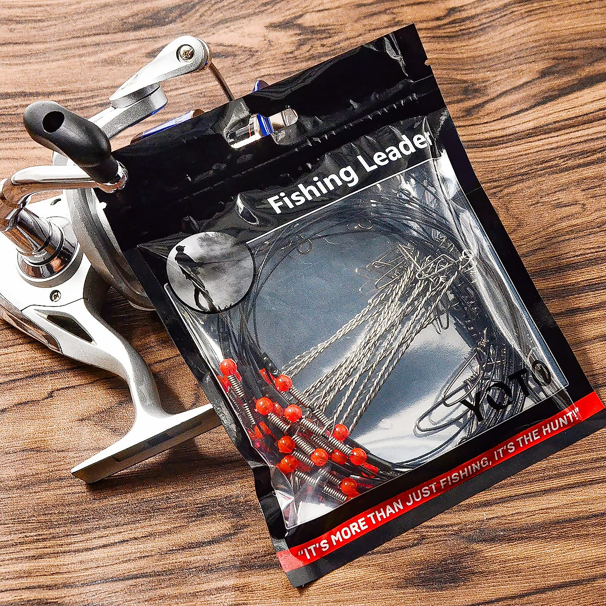 YOTO Fishing Tackle Leaders,Hi-Low Rig,Double Arms Saltwater Stainless Steel Leader with Swivels,High-Strength Fish Wire Gear Equipment, Fishing Gift