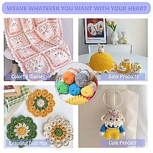 Milk Cotton Yarn,100g Yarn for Crochet,Amigurumi Yarn,Crochet Yarn for Crocheting,Cotton Yarn,Soft Yarn for Sweater,Hat,Socks,Baby Blankets(Emerald Green)