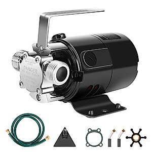 VIVOSUN 115V Water Transfer Pump, 1/10HP 330 GPH Portable Utility Pump with Water Hose Kit, Ideal for Removing Water from Gardens, Hot Tubs, Rain Barrels, Pools, Ponds, and Aquariums