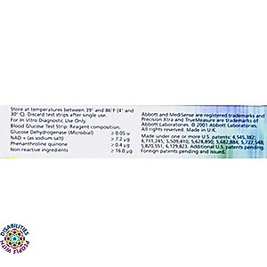 Precision Xtra Blood Glucose Test Strips, Unboxed, Sealed, 200 Test Strips (200 Test Strips Exp: 05/2018+)