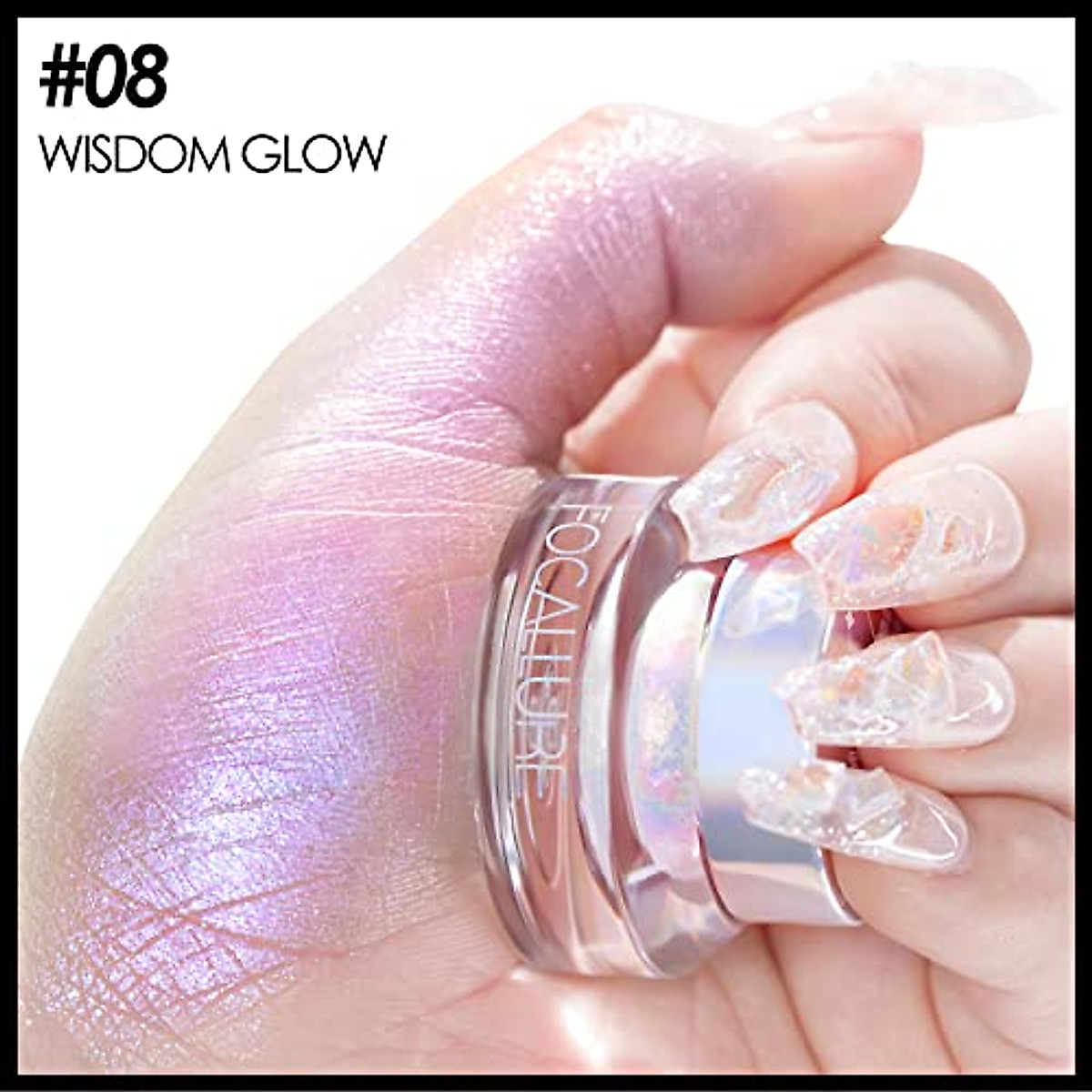 FOCALLURE Chameleon Cream Eyeshadow,Intense Color Shifting Creamy Eye Shadows,Highly Pigmented Metallic,Shimmer,Multi-Reflective Finishes,Wisdom Glow