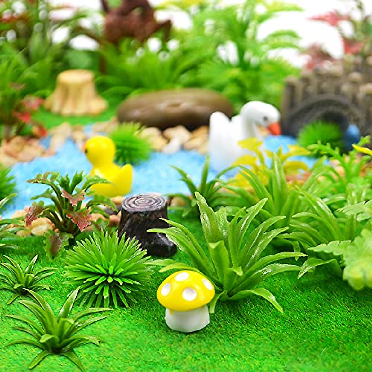 100pcs Model Trees Miniature Plants Fairy Garden Trees Model Scenery Artificial Wargame Trees Model Railroad Scenery Diorama Supplies Scenery Landscape