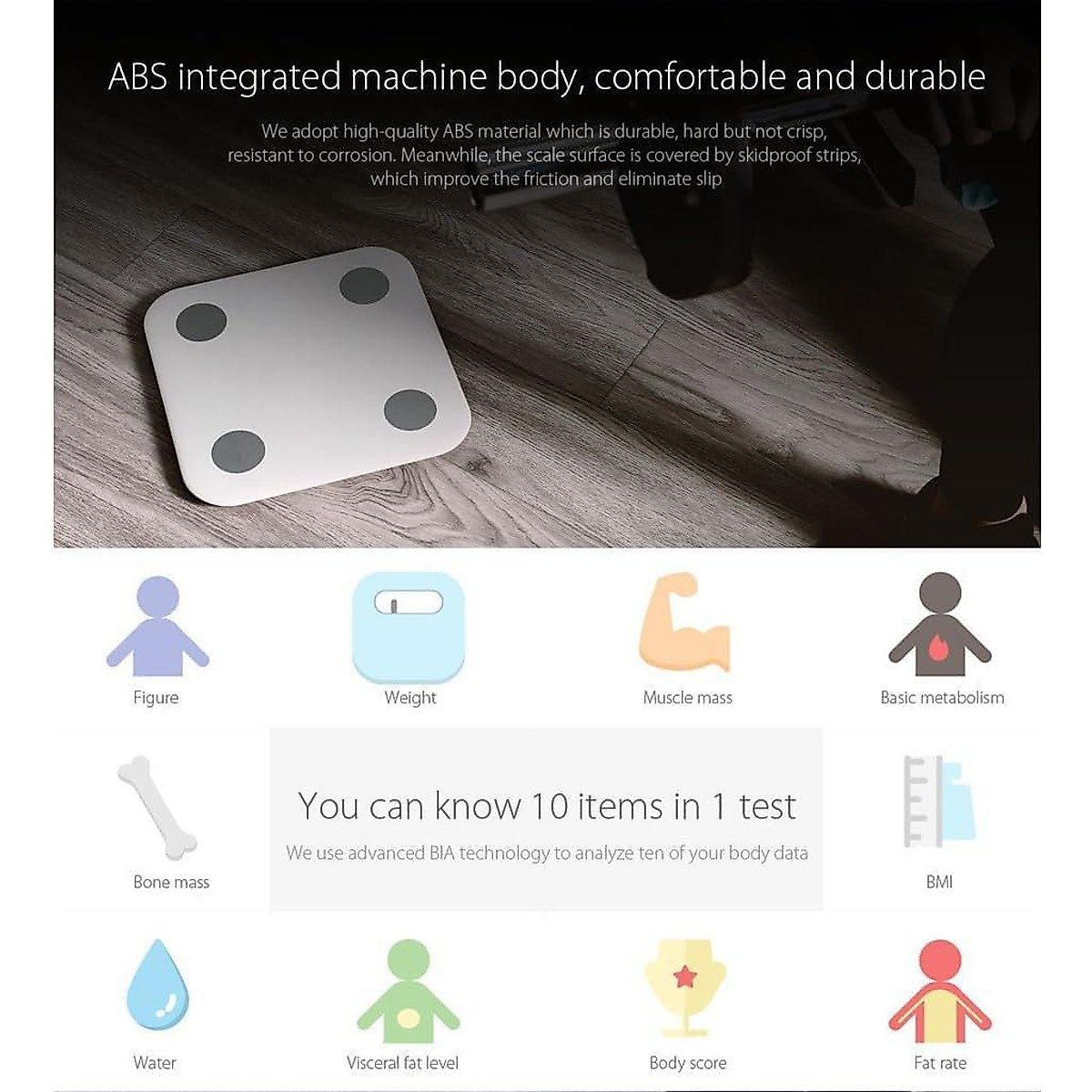 Xiaomi Mi Body Composition Scale 2 Mi Fit App Smart Mi Body Fat Scale
