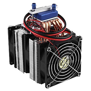 DC 12V Thermoelectric Cooler Peltier System Semiconductor Refrigeration Water Chiller Cooling Device for Fish (180W for 40L)