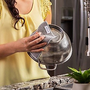 Microfiber Dish Cloths | Scrubs & Cleans: Dishes, Sinks, Counters, Stove Tops | Easy Rinsing | Machine Washable | 6 Pack (Size 4 x 6 inches)