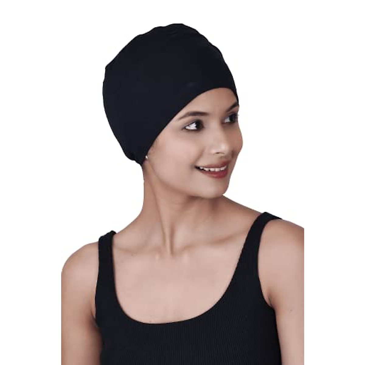 SAKUCHI Chemo Hats Solid Sleep Cap Bamboo Soft Cancer Headwear for Women