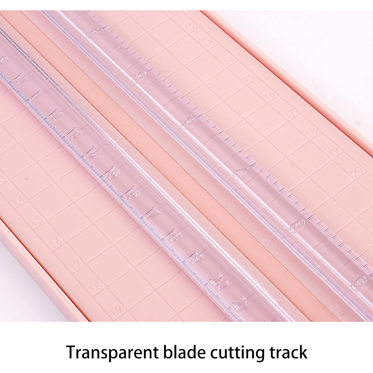 Paper Craft Edge Cutter,12 in 1 Paper Trimmer,Paper Edge Cutter, Multifunctional Paper Cutter Machine with Measurements for Scrapbooking,Photo Card,Gift Packaging(Pink)