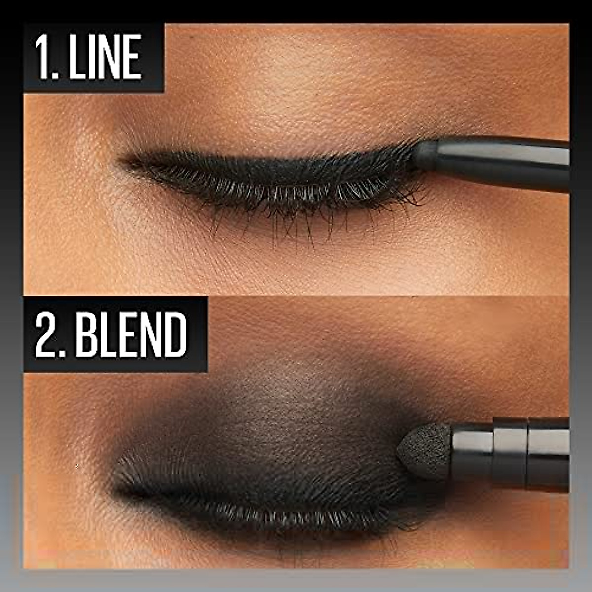 Maybelline TattooStudio Waterproof Mechanical Gel Eyeliner Pencil Makeup, Smokey Black, 1 Count