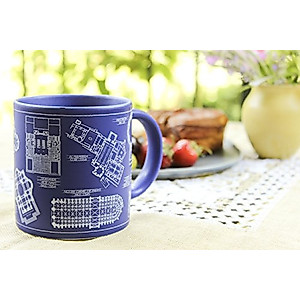 The Unemployed Philosophers Guild Architecture Coffee Mug - Architectural Drawings of Famous Buildings - from Classic to Classical - Comes in a Fun Gift Box