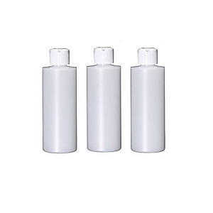 Natural Farms 4 oz Natural Pour Spout Plastic Bottles - 3 Pack - for Essential Oils, Perfumes, Lotions