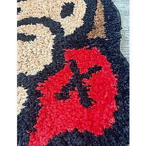 LUXAPE Baby Milo BAPE Rug - X Kawed rug - Handmade & Premium- 30in W * 20in L (75 * 50cm) - Hypebeast Rug - Anime Rug - Preppy Decor - Bape Decor - A Bathing APE - Luxape Rug (Baby Milo)
