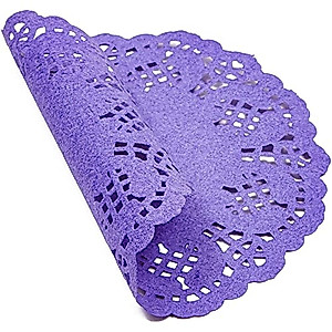 Mini Round Paper Lace Doilies, Rainbow Placemats (6 Colors, 600 Pack)