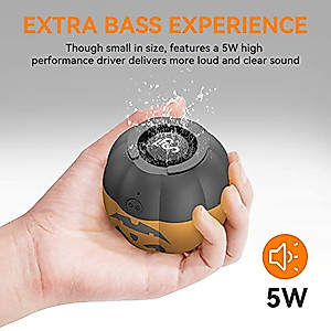 LFS Mini Bluetooth Speakers Small Pumpkin Speaker Portable Wireless Speakers, TWS Pairing, 12H Playtime, Waterproof Party Speaker for Halloween, Easter, Home, Outdoor