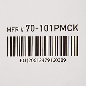 McKesson Premium Microscope Slides, Plain, Float Glass, Beveled Edges, 25 mm x 75 mm x 1 mm, 72 Count