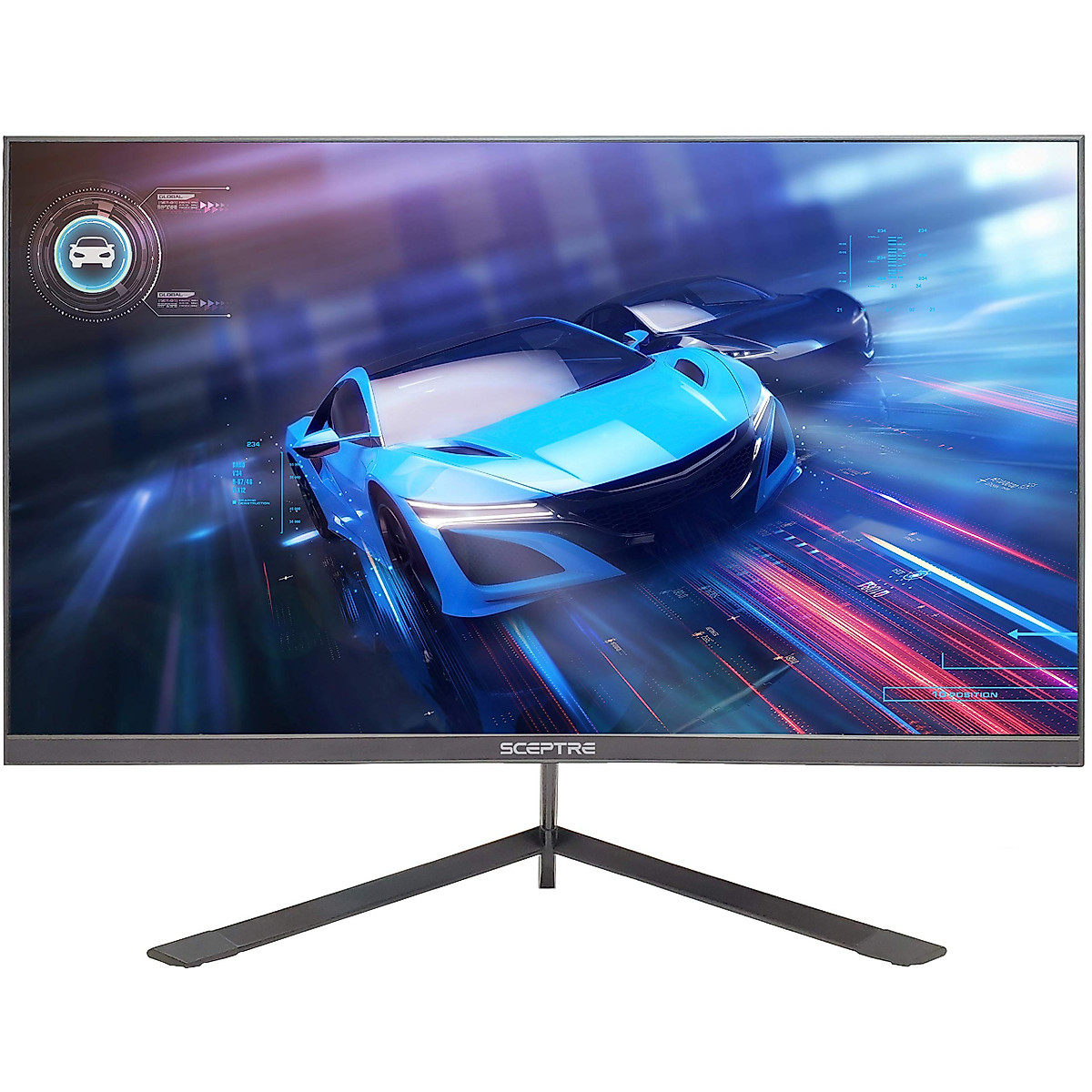 Sceptre 27-inch FHD 1080p IPS LED Gaming Monitor 1ms HDMI x3 DisplayPort up to 144Hz AMD FreeSync Premium Build-in Speakers, Edgeless Machine Black (E275B-FPN168)