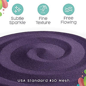 Sandsational Sparkle Royal Purple (Regency) Unity Sand, 1 LB (16 oz), Colored Sand for Weddings, Vase Filler, Home Décor, Craft Sand, Aquarium Sand, and More