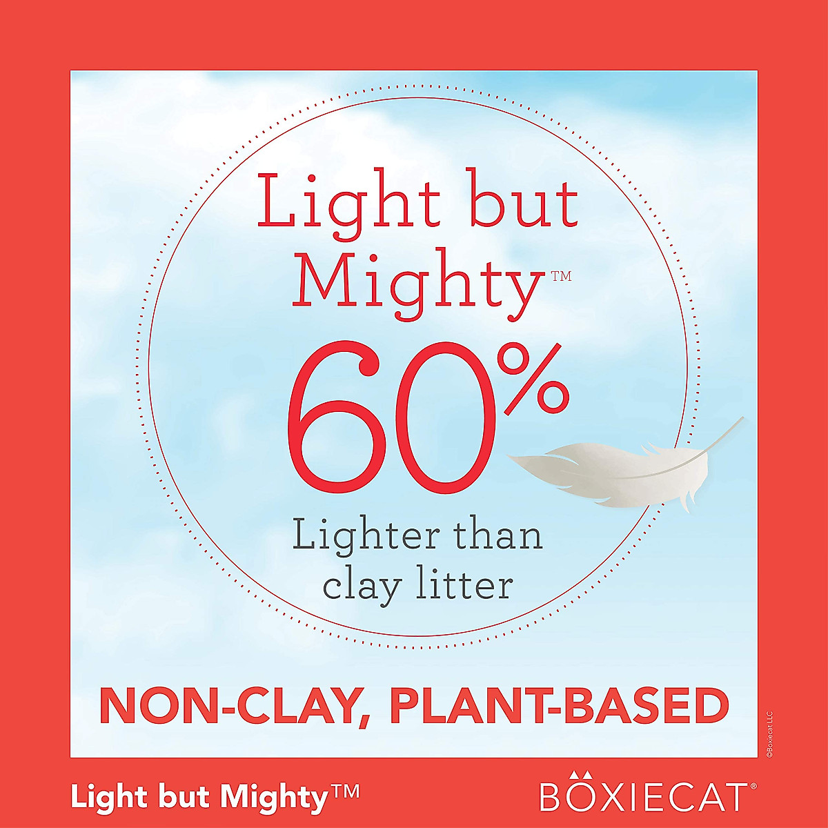 Boxie® Air Extra Strength 35 Day Odor Control Clumping Cat Litter, 6.5lb Boxiecat 99.9% Dust Free Plant-Based Kitty Litter