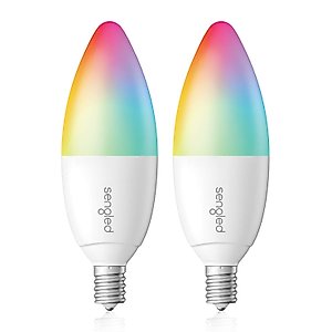 Sengled Zigbee Smart Light Bulbs, Smart Hub Required, Work with SmartThings and Echo with built-in Hub, Voice Control with Alexa and Google Home, Color Changing E12 Candelabra Light Bulbs 40W 2 Pack