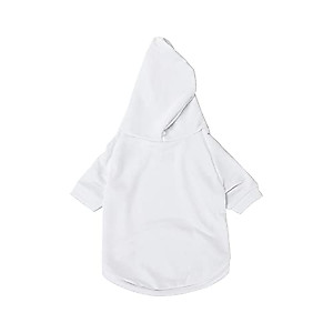 Craft Express Sublimation Blank White Pet Hoodie - Medium, Large, and Extra Large Size Hoodies for Pets Ready to be Personalized - Set of 2 (XX-Large)