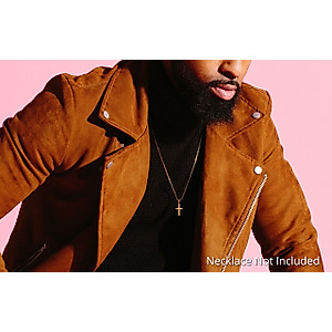 14k Yellow Gold Cross Pendant Charm - 1" Inch - 28mm x 13mm - Jewelry Gifts For Women Wife Mom Gifts For Men Husband Dad